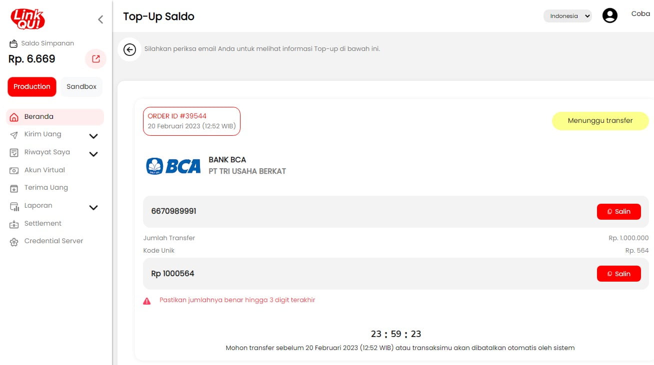 Cara Isi Saldo Di LinkQu Cognos | LinkQu
