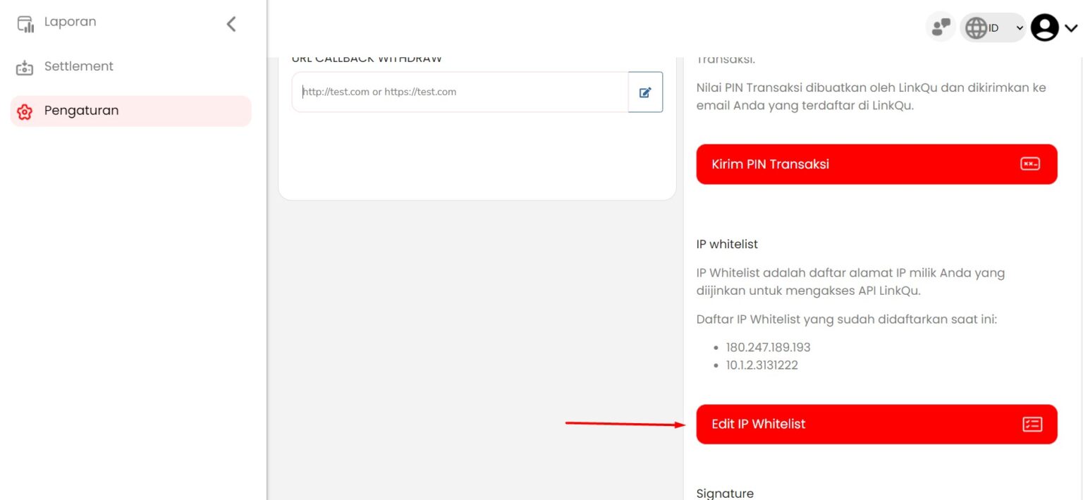 Cara Menambah / Edit IP Whitelist Di LinkQu